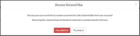 How To Delete Voicemail Boxes Talkroute Support