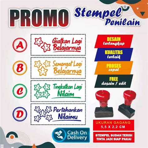 Jual Stempel Penilaian Guru Shopee Indonesia