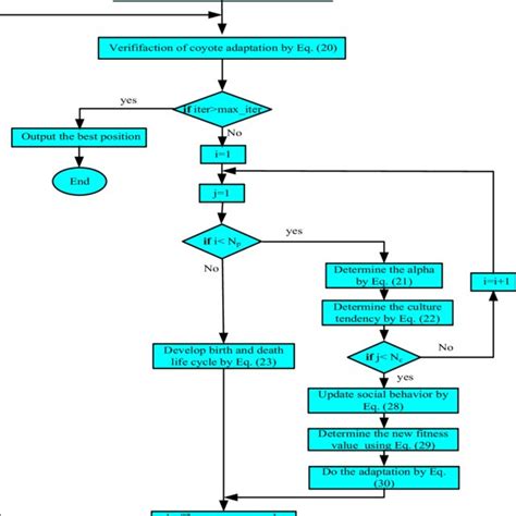 Flowchart Of Coa Optimization Method Download Scientific Diagram