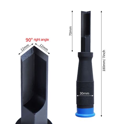 Right Angle Chisel Tool With Durable Plastic Handle High Carbon Steel Body For Efficient