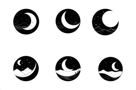 Moon Shapes Vector Art Icons And Graphics For Free Download