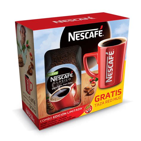 Café Nescafe Clásico X170g Taza Red Mug Disco