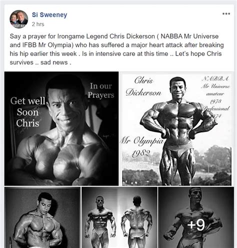 Breaking Former Mr Olympia Chris Dickerson Suffers Major Heart Attack