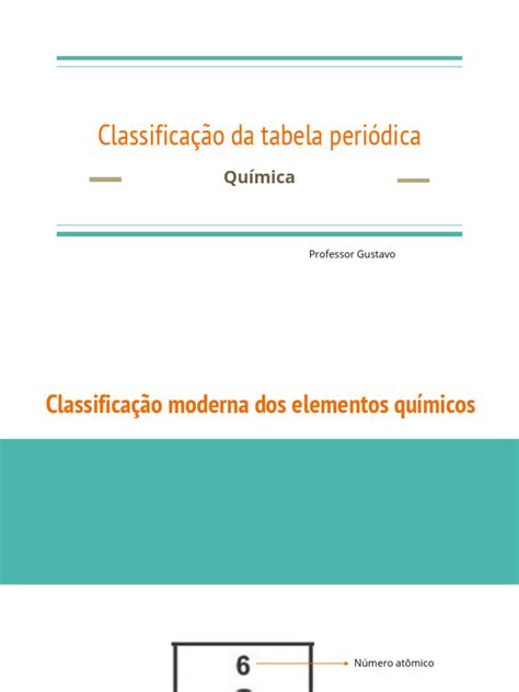 Aula Tabela Periã Dica Pdf Metais Tabela Periódica
