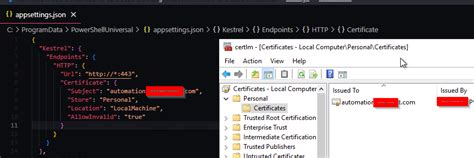 trouble adding tls cert powershell universal ironman software forums
