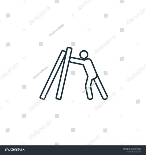 Resilience Outline Icon Monochrome Simple Sign Stock Vector Royalty