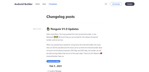 Android Builder Documentation Finally 🔥 News Or Announcements