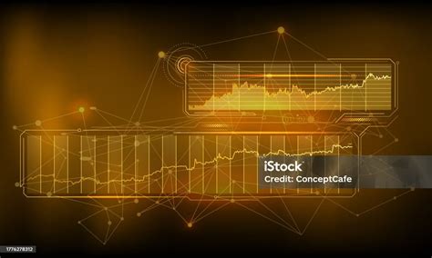 다양한 안정적인 재무 차트의 추상적인 황금 인포그래픽 벡터 일러스트 레이 션입니다 0명에 대한 스톡 벡터 아트 및 기타 이미지 0명 가격 교환 Istock