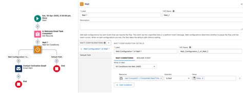 how do salesforce flow wait elements work use cases examples and