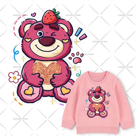 토이 스토리 로소 아이언 온 패치 의류 제비용 O 포옹 곰 만화 열전달 의류용 열 스티커 Diy Aliexpress
