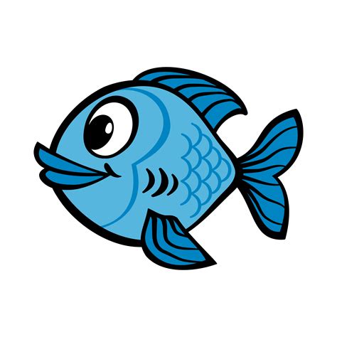 Icono De Vector De Dibujos Animados De Peces De Colores 547678 Vector