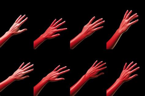 Premium Ai Image Hand Shaking Movement Illustration Image Generated By Ai