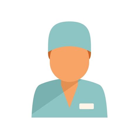 Geneeskunde Verpleegkundige Pictogram Platte Vector Familie Gezondheid