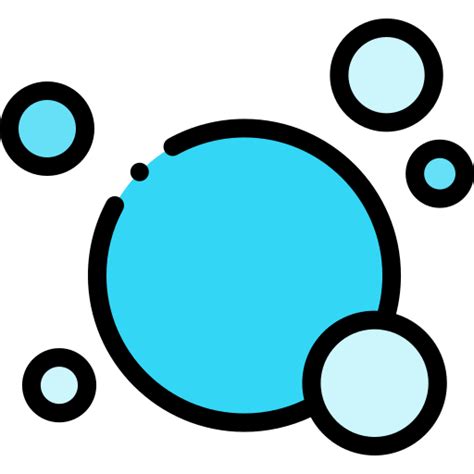 Icono De Burbujas De Jabón Detailed Rounded Lineal Color