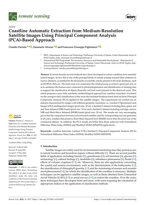Pdf Coastline Automatic Extraction From Medium Resolution Satellite