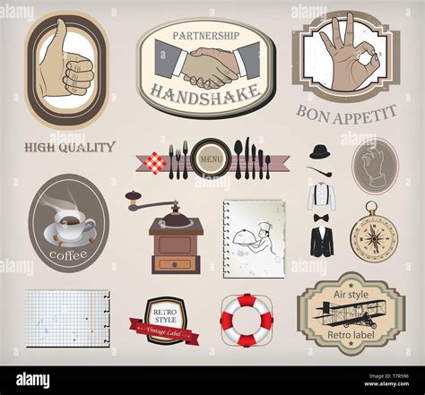 Vector Set Of Retro Stuff Stock Vector Image And Art Alamy