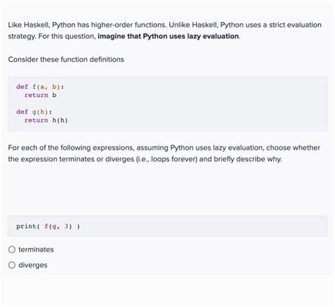 Solved Like Haskell Python Has Higher Order Functions