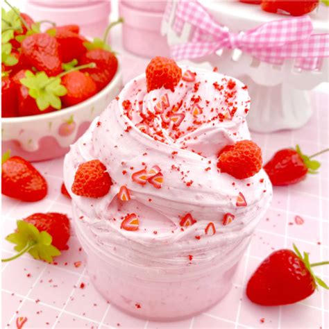 Strawberry Mousse Fluffy Butter Slime The Toy Store