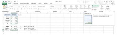 C Mo Sumar En Excel M Todos Diferentes Cosmo Del Como