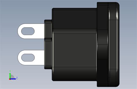 Iec C14 连接器公头 Step 模型图纸下载 懒石网