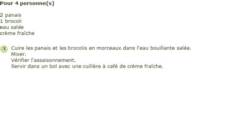 Recette velouté de panais et brocolis Facile et rapide
