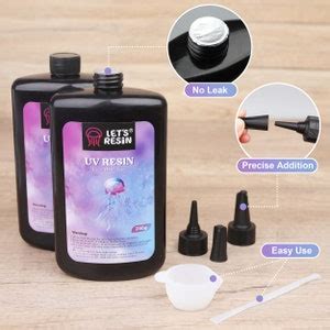 LET S Resin UV Resin Upgraded G Clear UV Resin Kit Hard Type For Coating Casting Ultraviolet