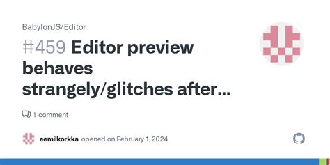 Editor Preview Behaves Strangelyglitches After Disabling Post