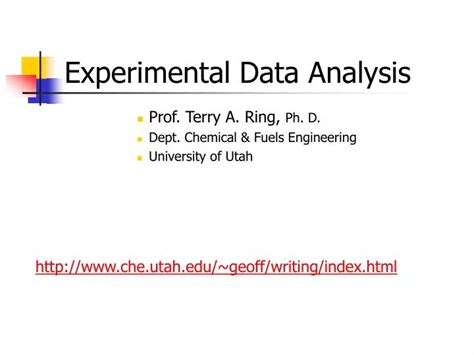 ppt experimental data analysis powerpoint presentation free download