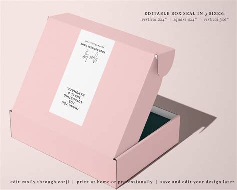 An Open Pink Box With A Label On It
