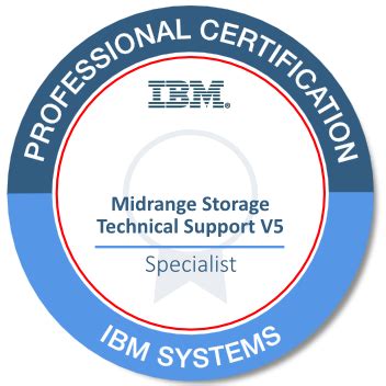 IBM Certified Specialist Midrange Storage Technical Support V5 Credly
