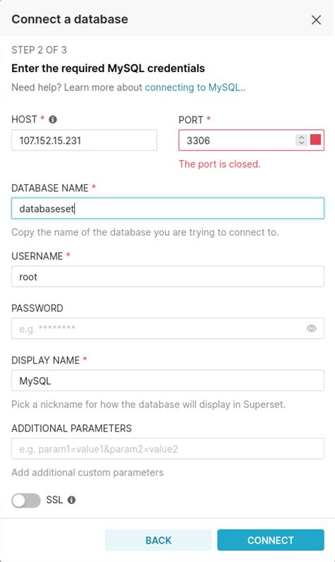 apache superset database connectors dashboards charts datasets