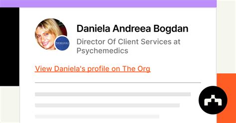 Daniela Andreea Bogdan Director Of Client Services At Psychemedics The Org
