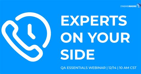 Qa Essentials Experts On Your Side Standard Imaging