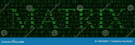 technological green matrix of zeros and ones binary computer code