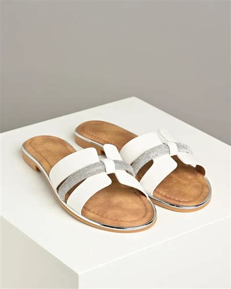 Ženske Ravne Papuče Lp212562 Bele