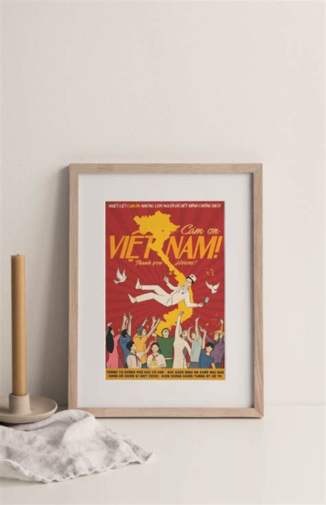 Thank You Heroes Poster Covid Propaganda Poster