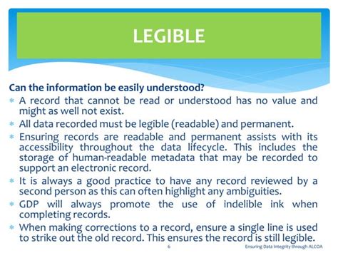 Ensuring Data Integrty Through Alcoa Basic Data Integrity Principles Applicable For Both Ensuring Data Integrty Through Alcoa Basic Data Integrity Principles Applicable For Both