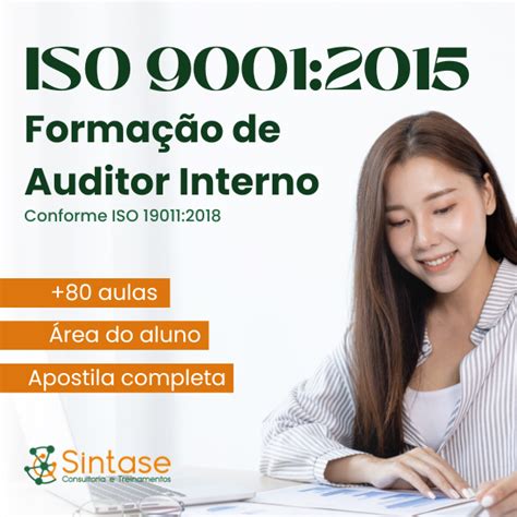 Formação em Auditor Interno em ISO 9001 2015 Sintase Consultoria
