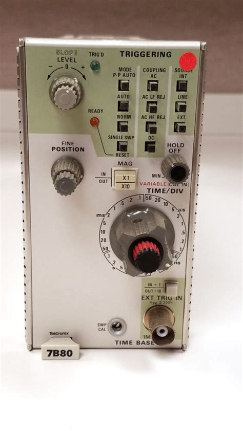 Tektronix 7b80 400 Mhz Timebase For 7000 Series Global Test Equipment