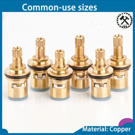 【kh 】brass Bathroom Sink Faucet Valve Stem Hot And Cold Ceramic Disc