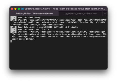 Not Getting Verification Token With Sca Cards With Challenge React