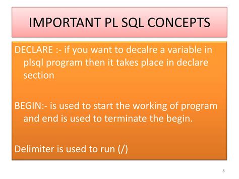 ORACLE PL SQL FOR BEGINNERS | PPTX | Databases | Computer Software and ...