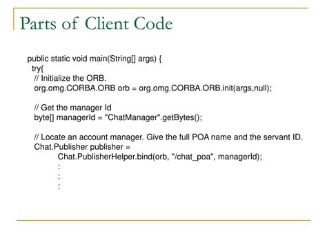 Ppt Csc 8560 Computer Networks Project 1 Chat Room Application Using Corba Iiop Powerpoint