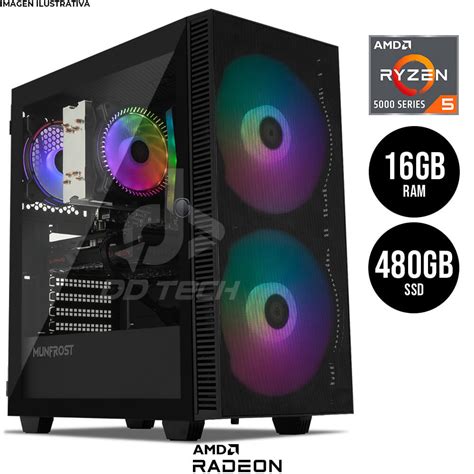 Computadora PRIDE GAMING FERRET AMD Ryzen 5 5500 Sapphire RX 6600