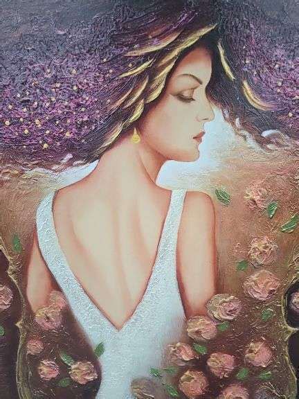 Remembering A Hand Embellished Canvas Kramer Auction Llc