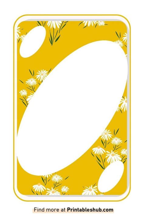 Printable Blank UNO Cards Templates Uno Cards Bingo Template Free