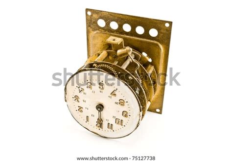 Inside Antique Vintage Clock Mechanism Isolated Stock Photo Shutterstock