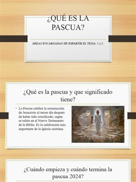 Tema 1 Qúe Es La Pascua Pdf