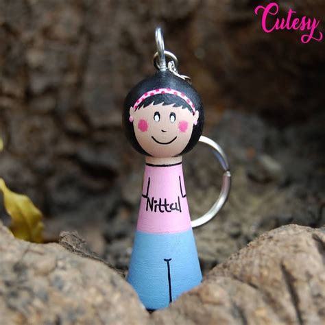 Cutesy Customised Keychains Girl