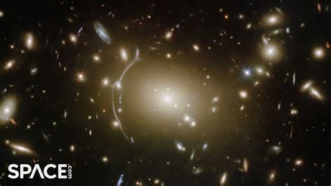 Hubbles Cosmic Cobweb Image For Halloween Features Gravitational Lensing In 4k Youtube